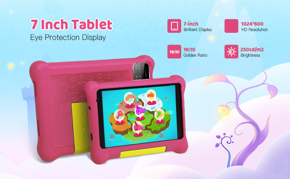 2025 NEW TK707 Tablet 7″ Android 12 Quad Core 5GB+32GB Wi-Fi 5000mAh B ...